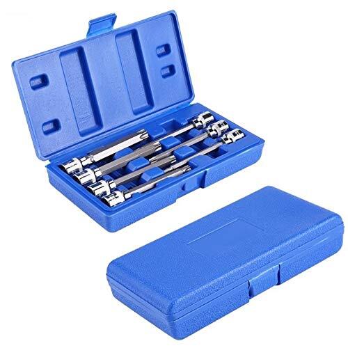 7 PCS Extra Long Torx Star Bit Socket Set, T25-T60 CR-V "3/8" Drive ...