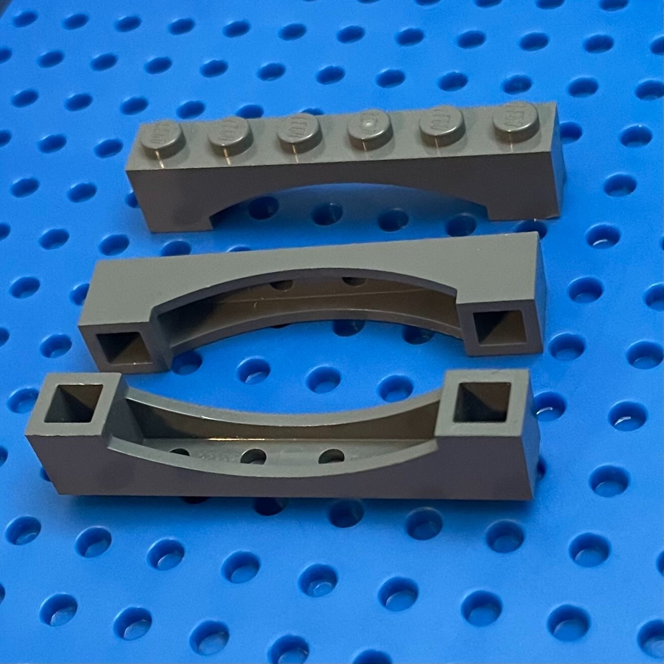 Part 92950 :: LEGO brand 1 x 6 Brick :: Raised Arch :: 3 pcs :: Dark ...