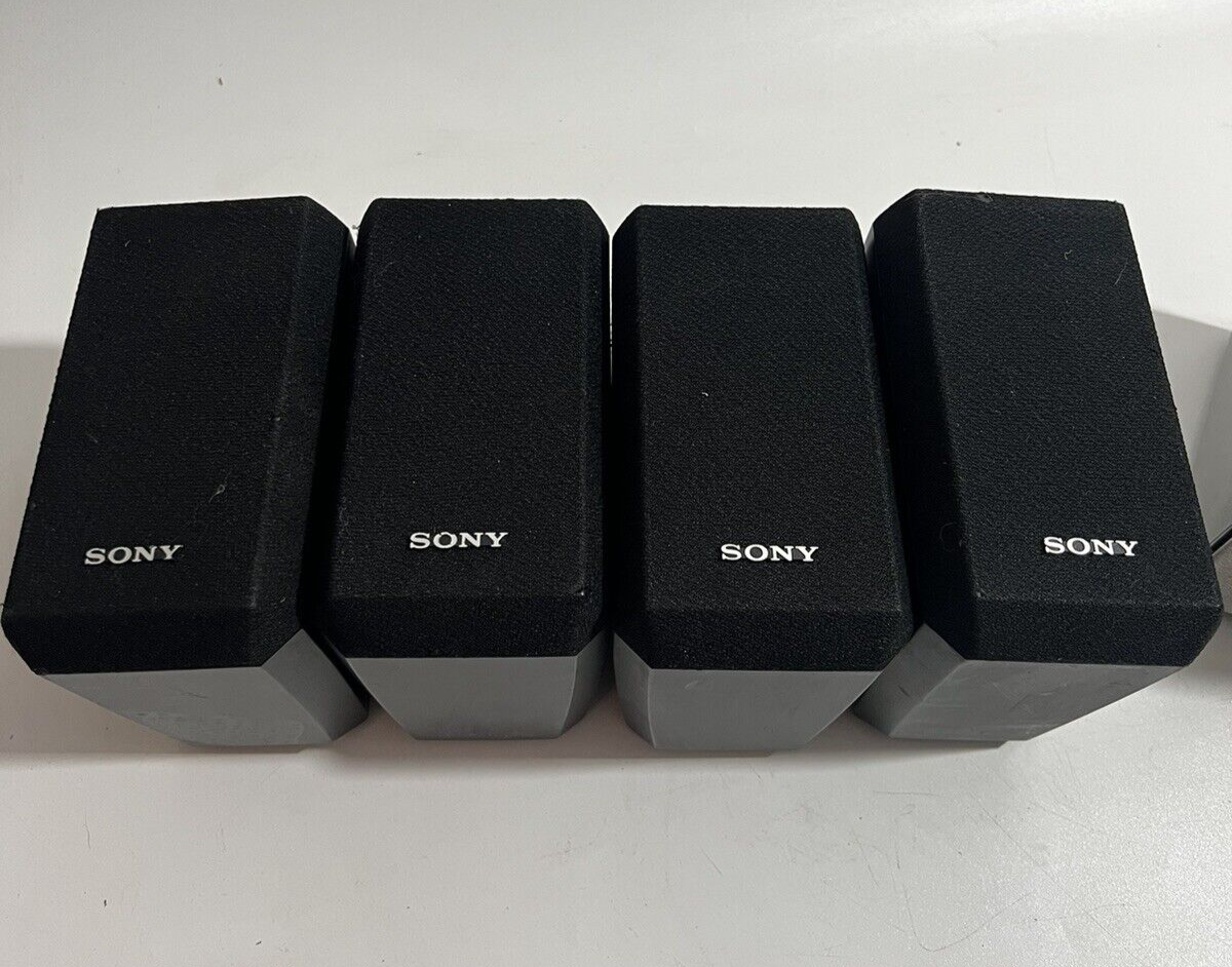 LOT OF 6 Sony SS-MSP2 (X4) Surround Sound Speakers Black + Sony SS-V335 ...