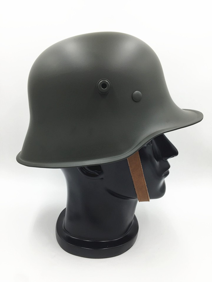 WWI WW1 GERMAN M16 M1916 STAHLHELM STEEL COMBAT HELMET M-1916 GREEN ...