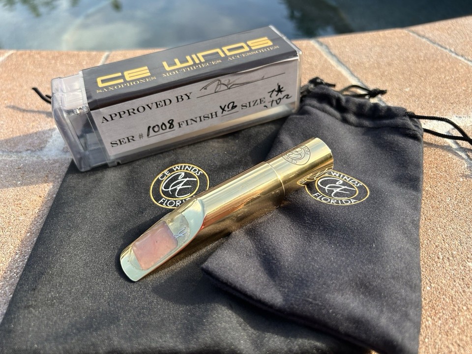 CE Winds Legend X .102 Gold PL Bronze Tenor Saxophone Mouthpiece ...