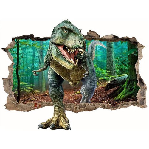 Wall Arts Removable Dinosaur Wall Mural Self Adhesive Wall Decals Wall ...