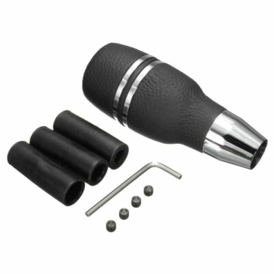 Universal Cool Black Leather Car Automatic Gear Stick Shift Knob ...