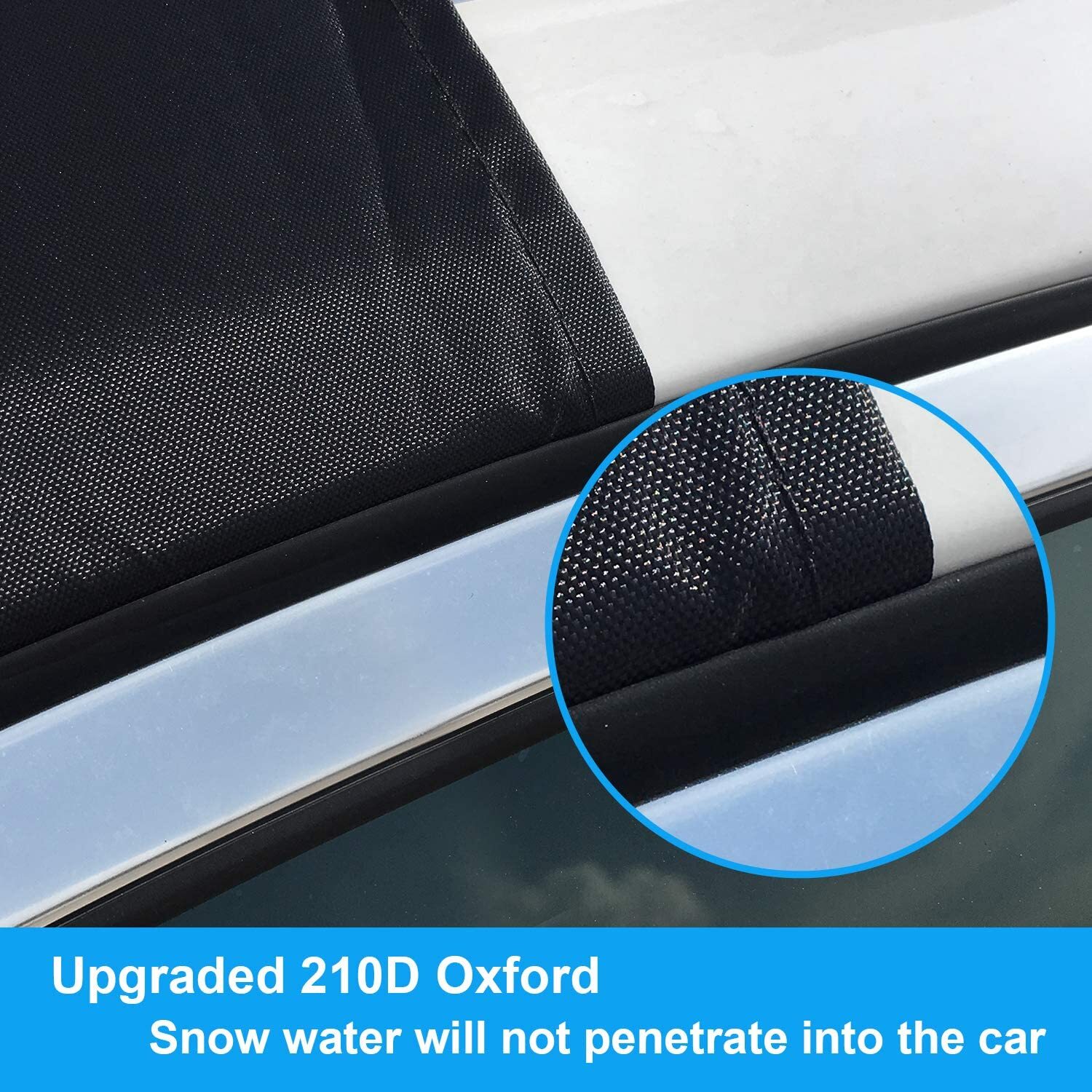 Magnet Car Tarp Snow Protect Cover Windshield Ice Sun Frost Protector ...