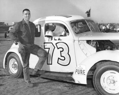 Stan Parker & His Modified Stock Car 1959 Nascar Motor Racing Old Photo ...