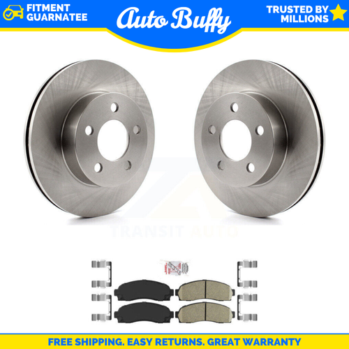 Front Disc Brake Rotor Integrally Molded Pad Kit For Ford Ranger Mazda ...