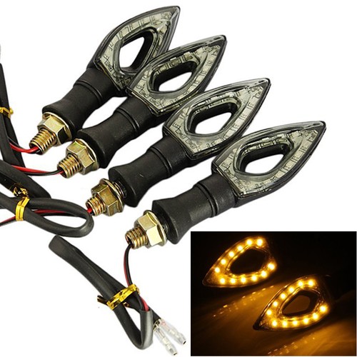 Triangle Amber 12-SMD LED Front/Rear Turn Signal Blinker Lights For ...