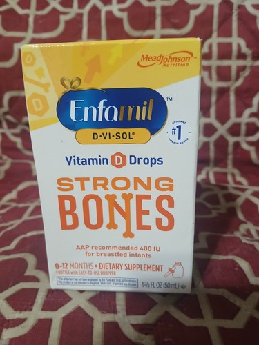 Enfamil Baby Vitamin D-Vi-Sol Liquid Drops, Strong Bone Development ...
