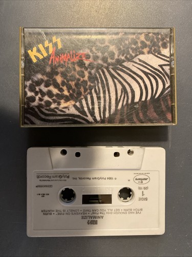 KISS Animalize Cassette Tape 1984 PolyGram Mercury Records 42282249548 ...