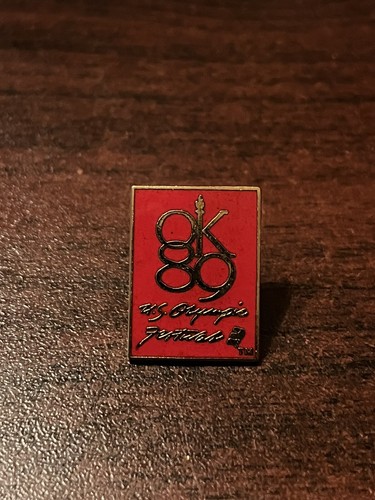 1989 Oklahoma City OK 89 US Olympic Festival Red Lapel Hat Pin | eBay