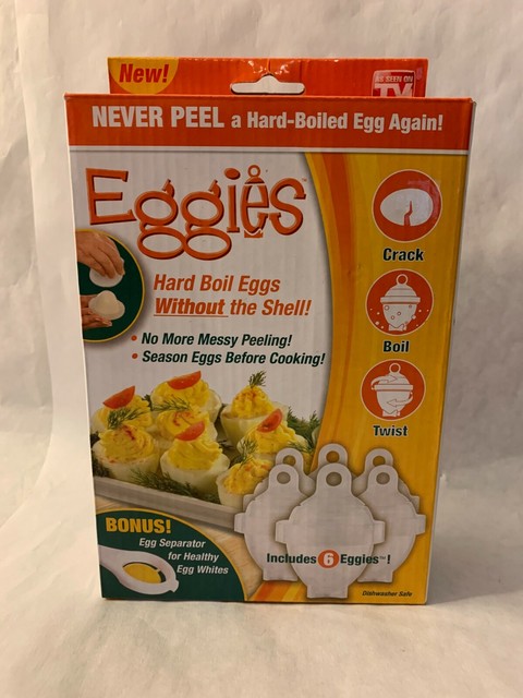 As Seen On TV - Eggies Egg Cookers (6-Pack) - White for sale online | eBay