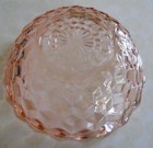 PINK FOSTORIA AMERICAN DEPRESSION GLASS CUBE PATTERN BOWL 6 1/2 ...