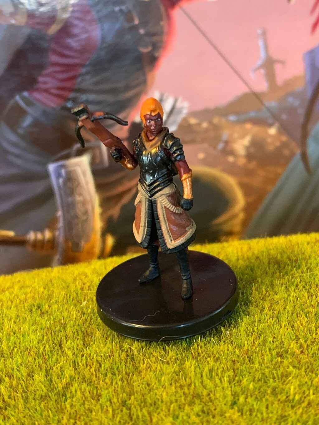 Fire Genasi Fighter D&D Miniature Dungeons Dragons Fangs Talons 16 ...