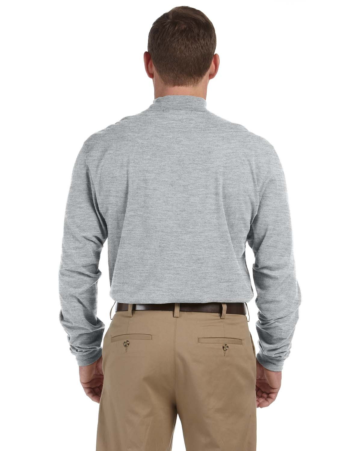 D420 Devon & Jones Sueded Cotton Jersey Mock Turtleneck Long Sleeve ...