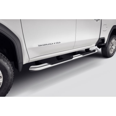 OEM 2020-2023 Sierra Silverado Crew Cab Round Chrome Assist Steps ...