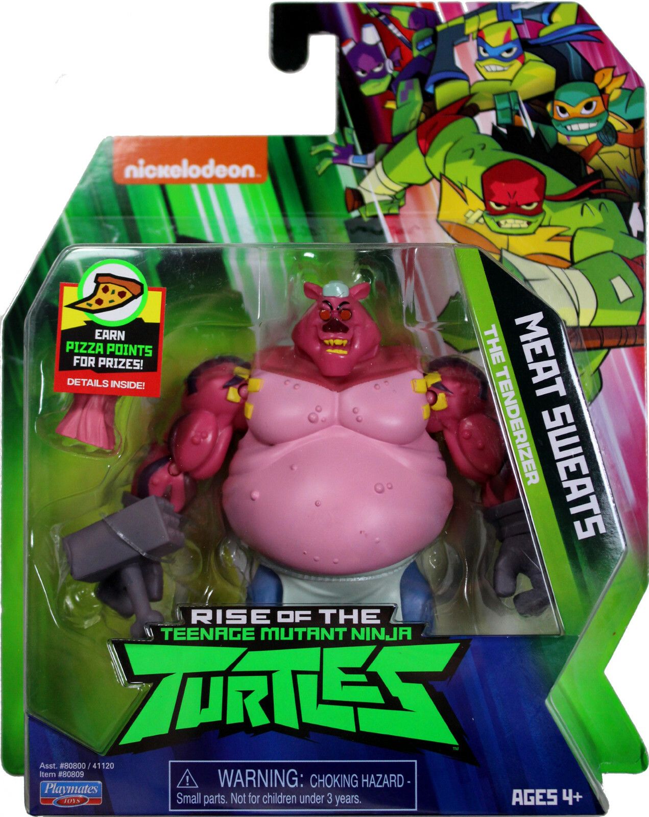 TEENAGE MUTANT NINJA TURTLES ~ 5" MEAT SWEATS ACTION FIGURE ~ Playmates ...