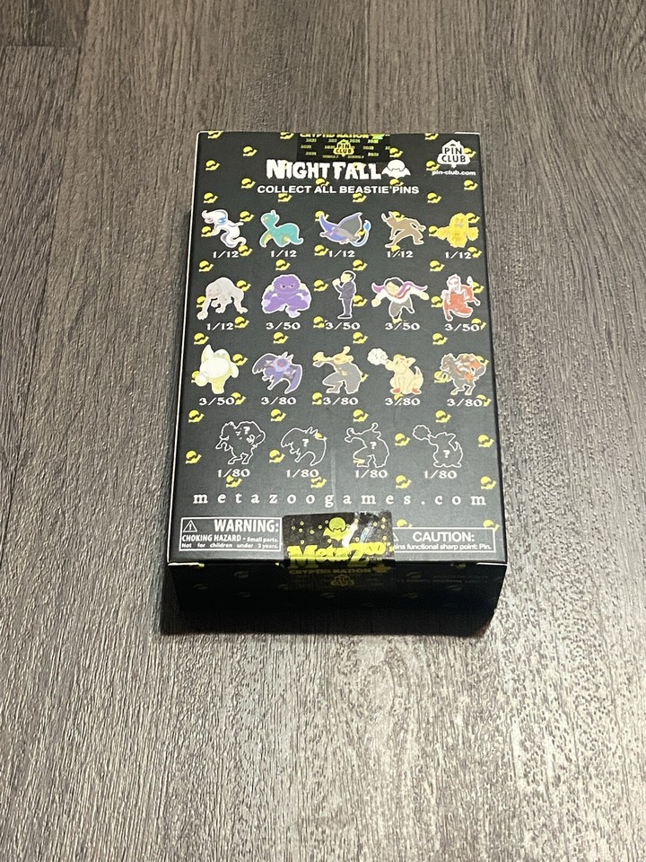 Metazoo X Pin Club Nightfall 1st Edition Blind Box Pin + Promo Card (1 ...