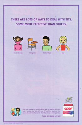 2003 OXY CLEAN Acne Zits Fighter PRINT AD - DEODORANT HEALTH & BEAUTY ...