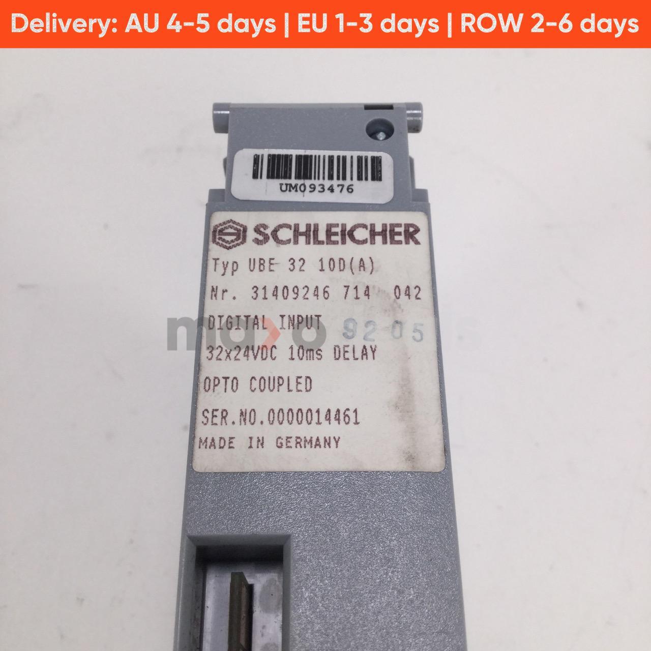 Schleicher 31409246-714 042 Digital input module UBE 32 10D (A) Used ...