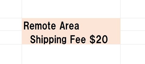 Remote Area Shipping Fee, or Additional Shipping Charges | eBay