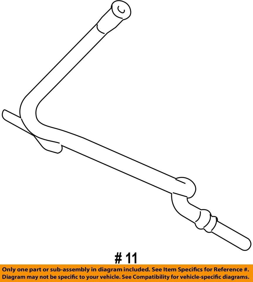 FORD OEM 11-16 F-350 Super Duty 6.2L-V8 Engine Oil Level-DipStick Tube ...