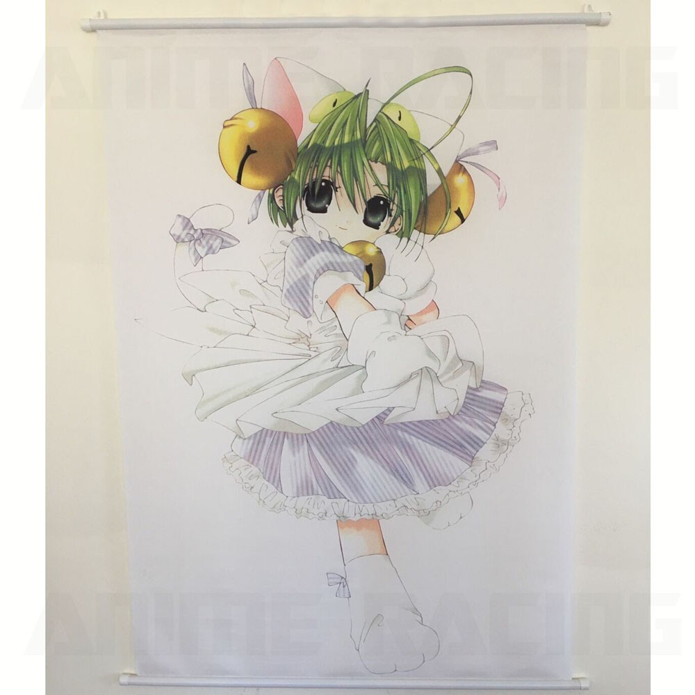 NEW NOS DiGi CHARAT WALL SCROLL ANiME MANGA WHiTE CAT GiRL MAiD DiGiKO ...