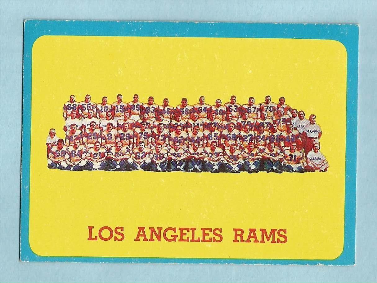 1963 Topps Football Los Angeles Rams Team Card #48 EX-MT | eBay