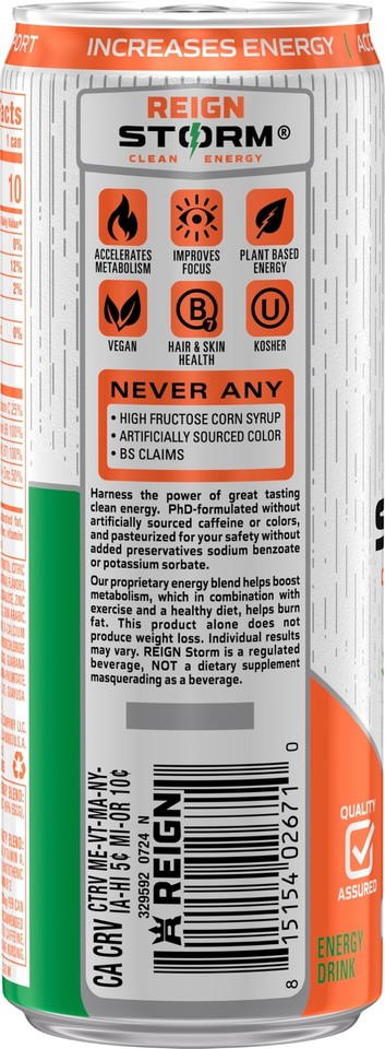 Storm, Tropical, Fitness & Wellness Energy Drink, 12 Fl Oz (Pack of 12 ...