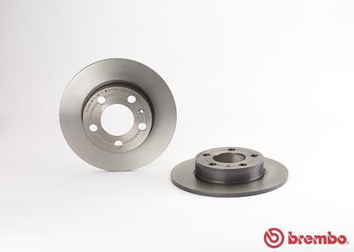 VW POLO Brembo Coated Brake Discs Rear Hatchback 2009- Pair ...