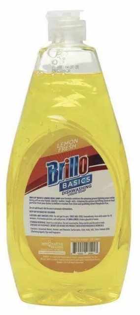 Brillo Basics Dishwashing Liquid Soap Lemon Fresh 24oz for sale online ...