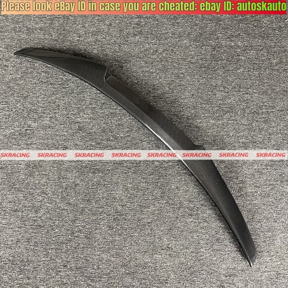 Fits For INFINITI Q70 Q70L 2015-2019 Rear Trunk Lip Wing Spoiler Carbon ...