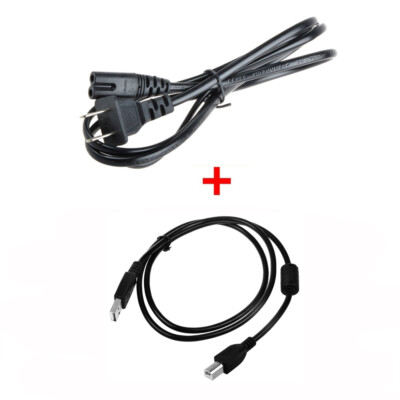 POWER Cord + USB CABLE for CANON MX922 MG3520 MG5520 MG5220 MG6620 ...