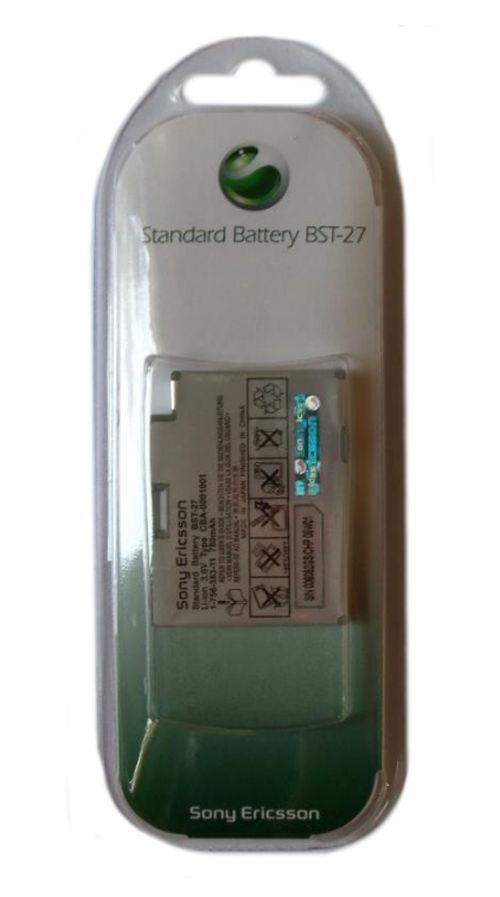 New Sealed Sony Ericsson BST-27 Battery for S700 S710 Z600 Z608 Made in ...