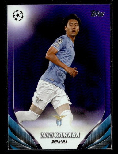 2023-24 Topps UEFA Club Competitions #17 Daichi Kamada Purple Foil ...