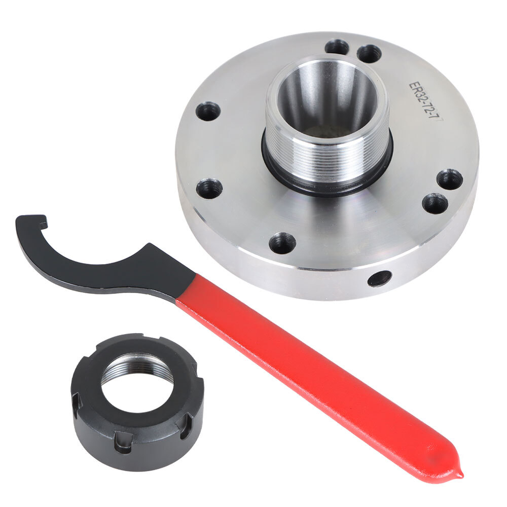 ER32 Collet Chuck 100mm Diameter Compact Lathe Tight Tolerance with 1 ...