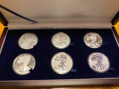BEST EVER! - Silver Eagle Set - Includes ALL 6 FINISHES EVER MINTED ...