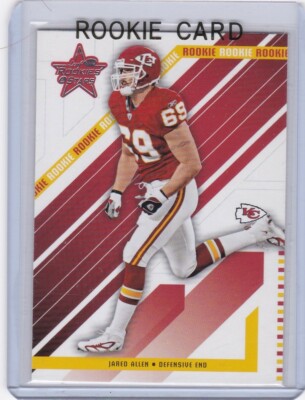 JARED ALLEN ROOKIE CARD 2004 Leaf R&S Football KANSAS CITY CHIEFS RC ...