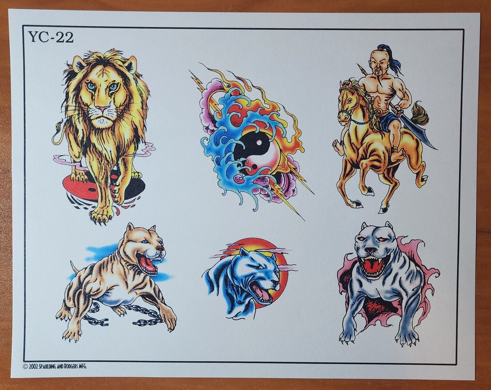 Vintage Spaulding & Rogers Pinky Yun Traditional Japanese Tattoo Flash ...