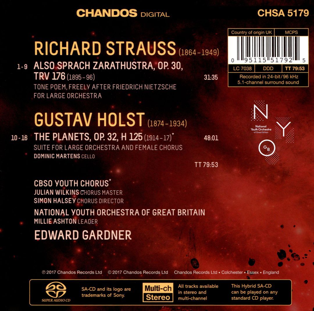 CBSO YOUTH CHORUS / NATIONAL YOUTH ORCHSETRA OF GREAT BRITAIN / EDWARD ...
