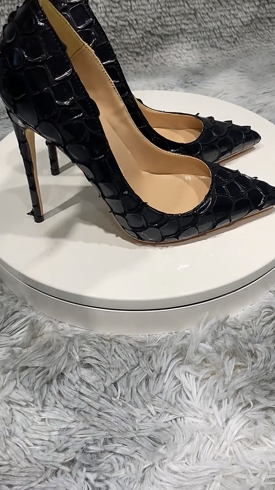 HIGH HEEL stiletto court shoes pumps low vamp size UK2-12 sexy fetish ...