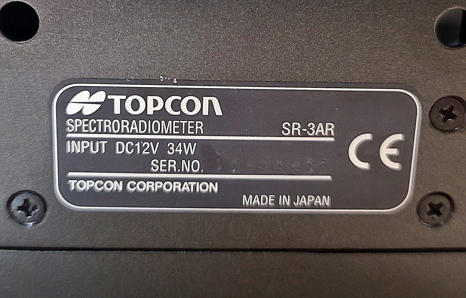 TOPCON Spectroradiometer SR-3AR | eBay