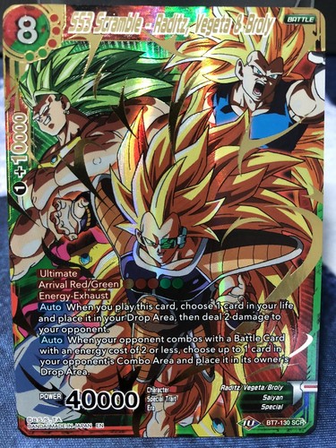 Dragon Ball Super Card Game SS3 Scramble - Raditz, Vegeta & Broly ...