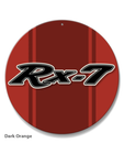 Mazda Rx-7 Series 1 Emblem Round Aluminum Sign - Aluminum - 14 colors ...