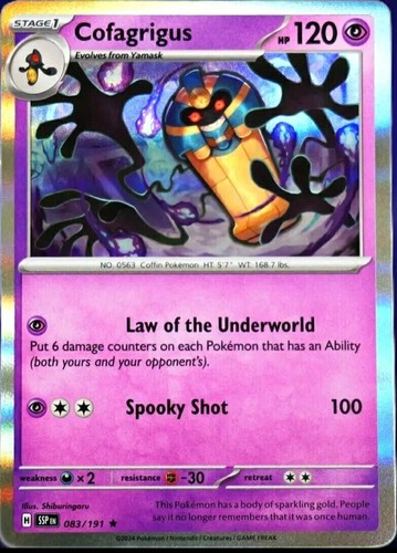 COFAGRIGUS 083/191 Pokemon Trading Card Game HOLOGRAPHIC | eBay