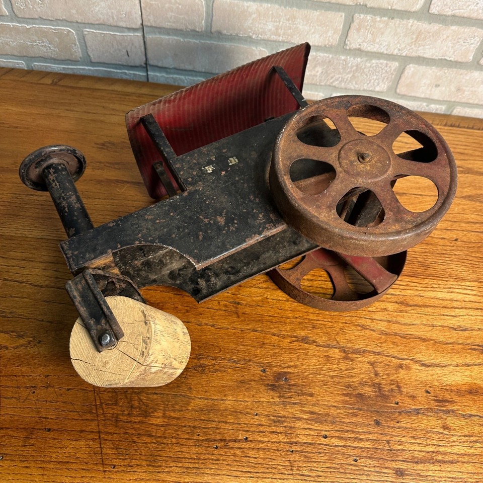 Antique 1920s Pressed Steel Steamroller Toy Boycraft Construction Steam ...