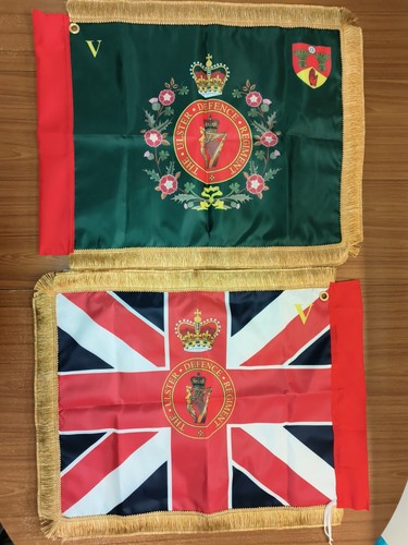 Ulster defence regiment miniature UDR 5th co. Londonderry colours Flags ...