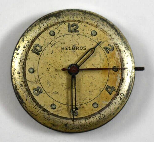 Vintage Helbros Sweep Second 17J Mechanic Wrist Watch Movement lot.qh ...