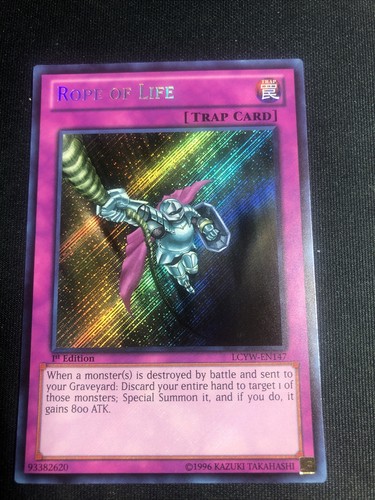 Yugioh Rope of Life LCYW-EN147 Secret Rare 1st Ed NM | eBay