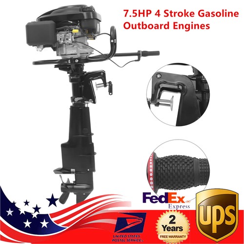 7.5 HP 4-Stroke Outboard Motor Engine Air Cooled FOR Small Boats of 2.7 ...