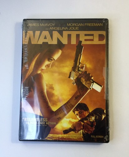 Wanted (DVD, 2008) FullScreen Angelina Jolie Morgan Freeman James ...
